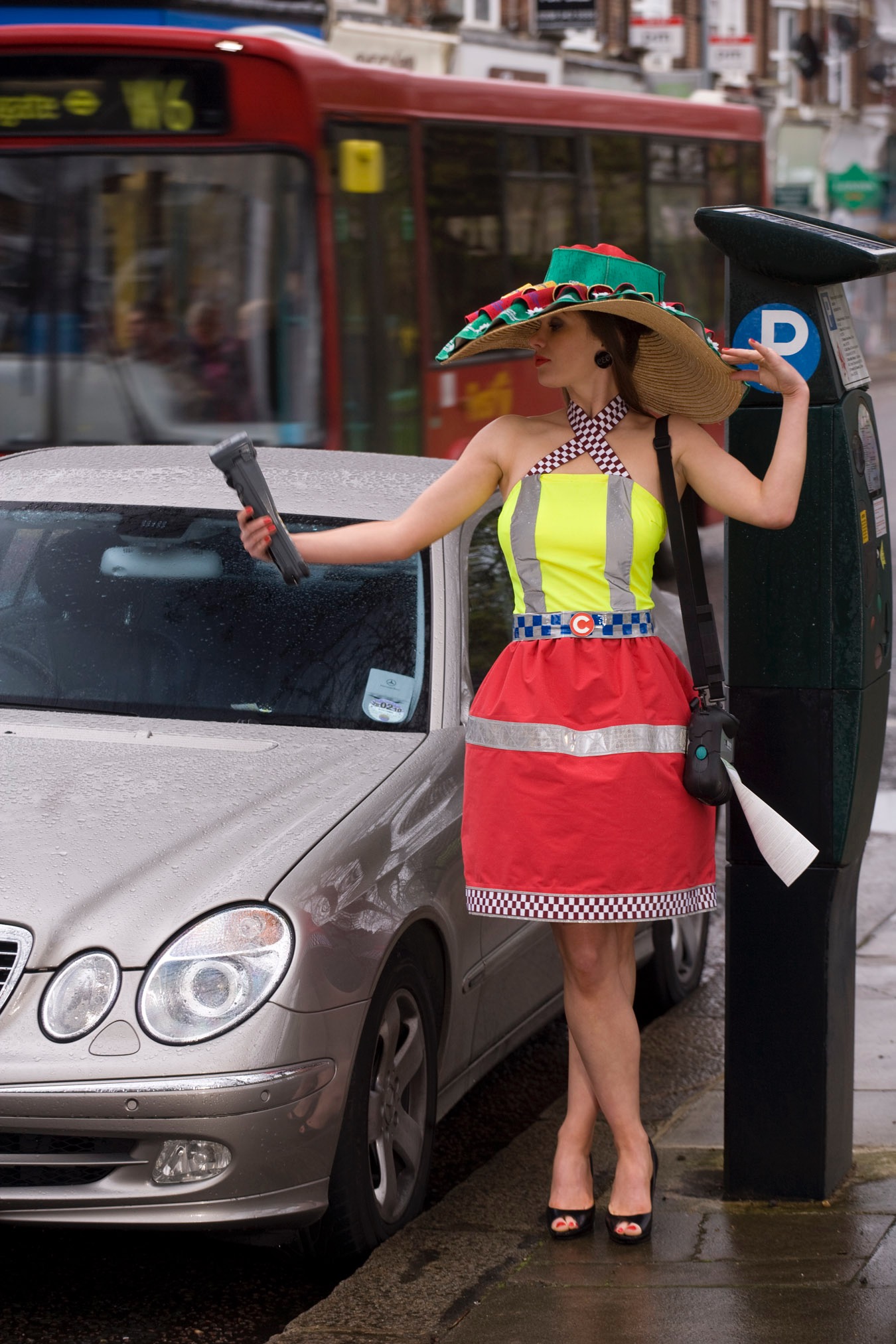Parking Outfit - upcycled safety wear | extraordinary design